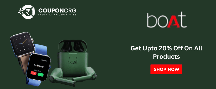 Boat Coupon Code for headphones and earphones - CouponORG